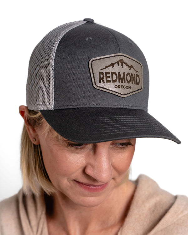 Redmond Leather Patch Trucker Hat - Desert Prairie Boutique