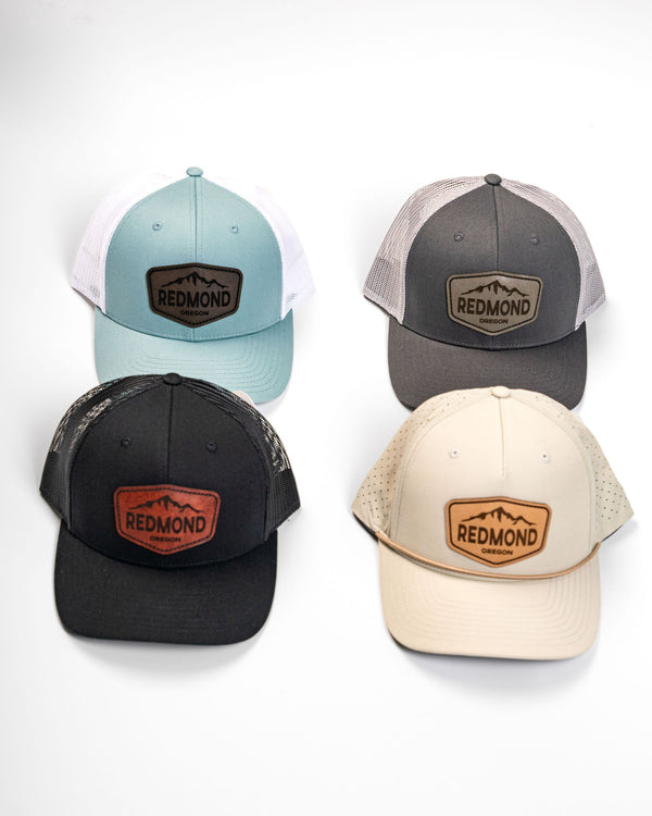 Redmond Leather Patch Trucker Hat - Desert Prairie Boutique